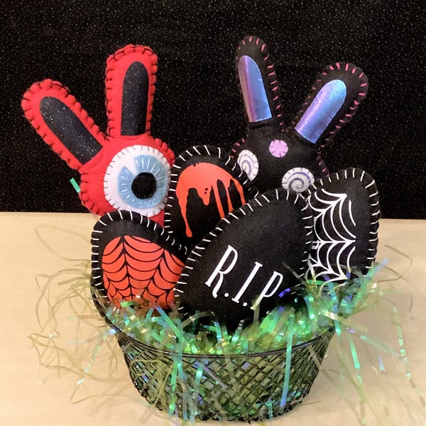 Goth Bunny Plush - Etsy