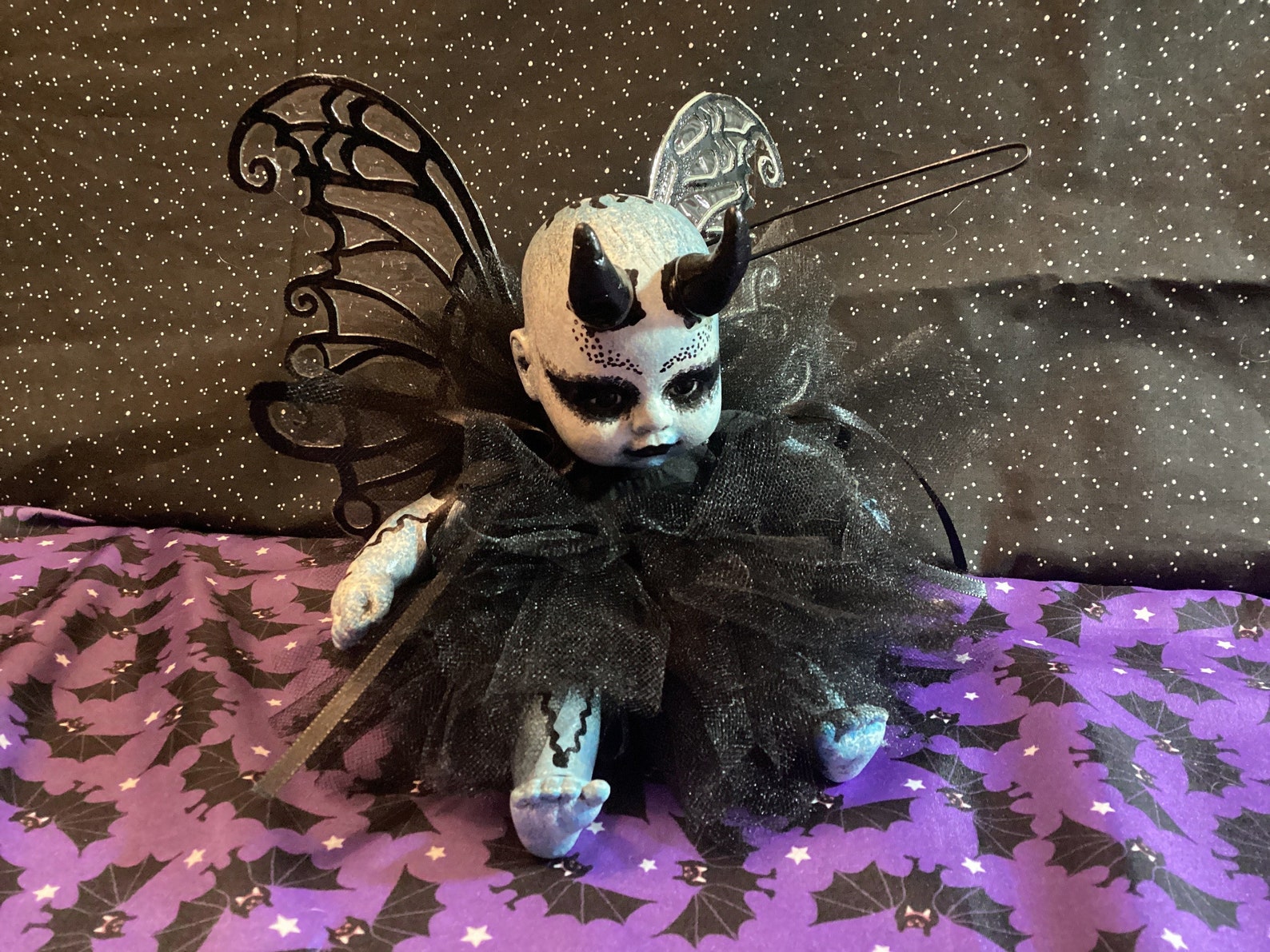 Meet Damien Blue Devil Pixie Doll W/ Wings Doll Rebirth - Etsy