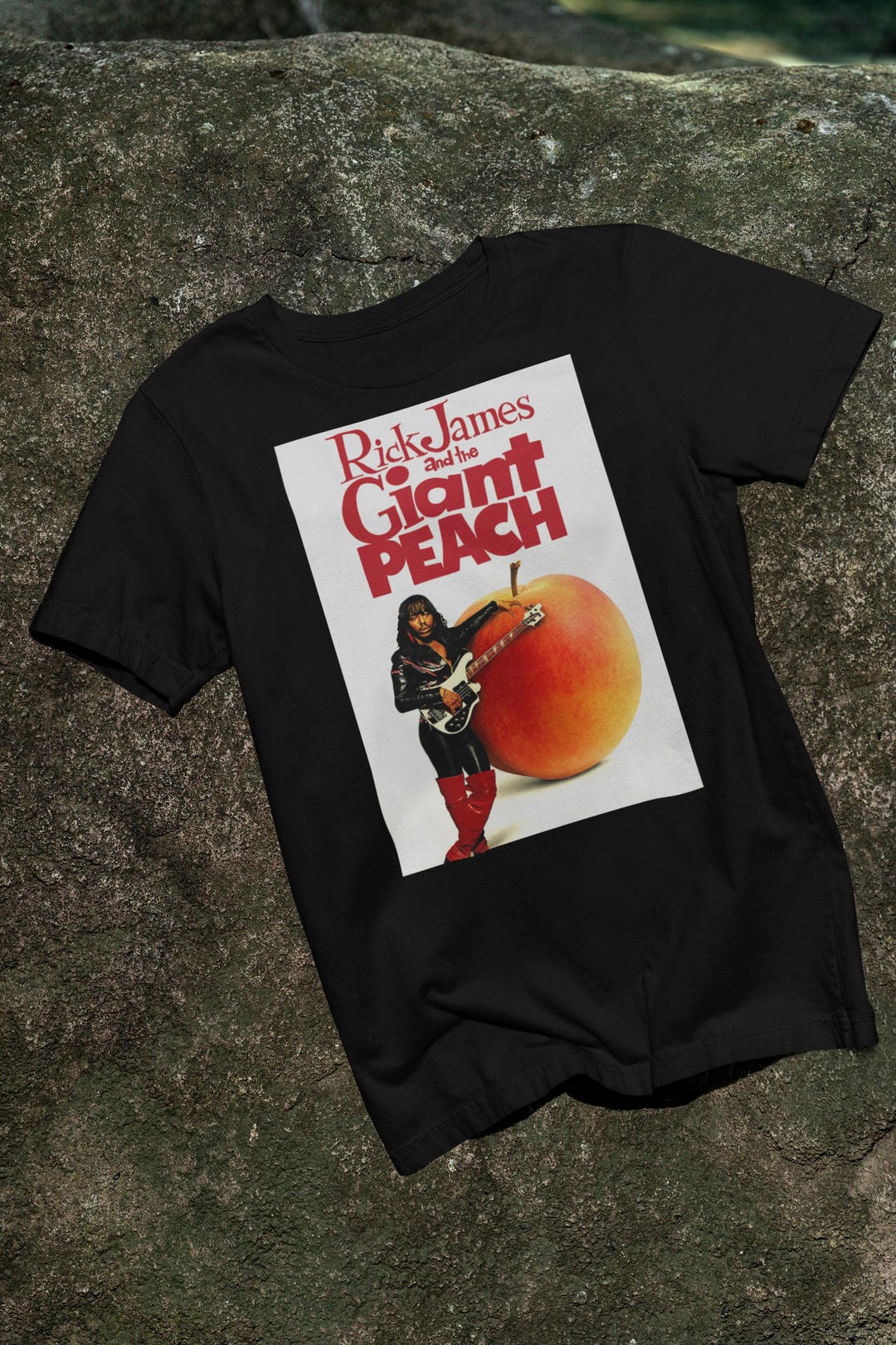 Rick James and the Giant Peach T-shirt | Funny Retro Music Tee | on the ...