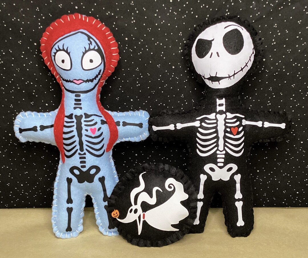 Jack and Sally's Voodoo Doll, Zero, Handmade and Inspired by the ...
