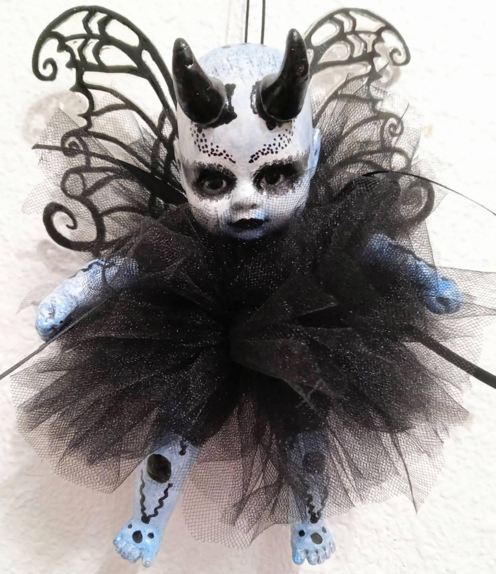 Meet Damien Blue Devil Pixie Doll W/ Wings Doll Rebirth - Etsy