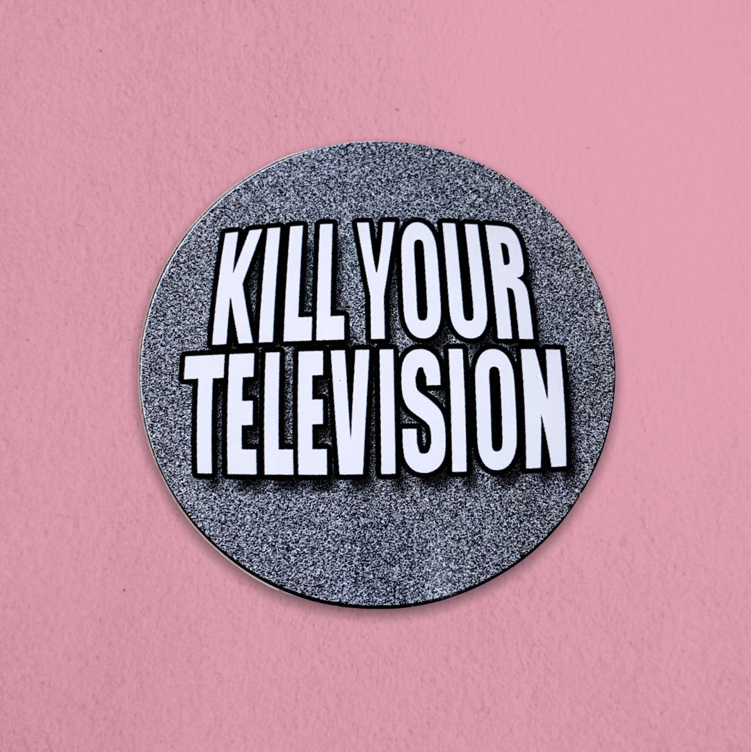 Kill Your Television Deadstock Vinyl Sticker - Y2K - Etsy Italia
