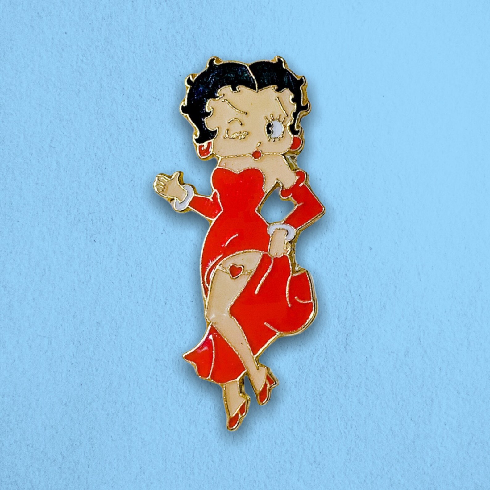 Betty Boop Vintage Enamel Pin 1987 | Etsy