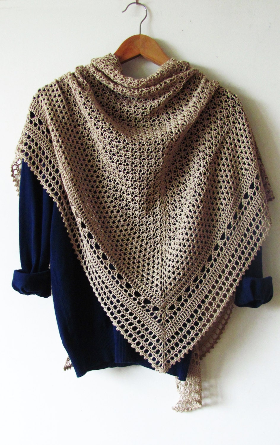easy pattern with charts square motif shawl filet crochet wrap Crochet ...