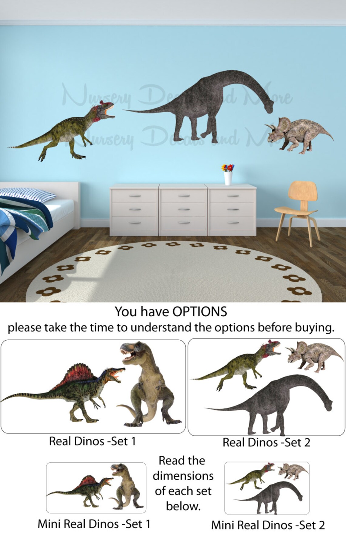 Dinosaur Wall Decals Dinosaur Stickers Dinosaur Decals Dinosaur Wall ...