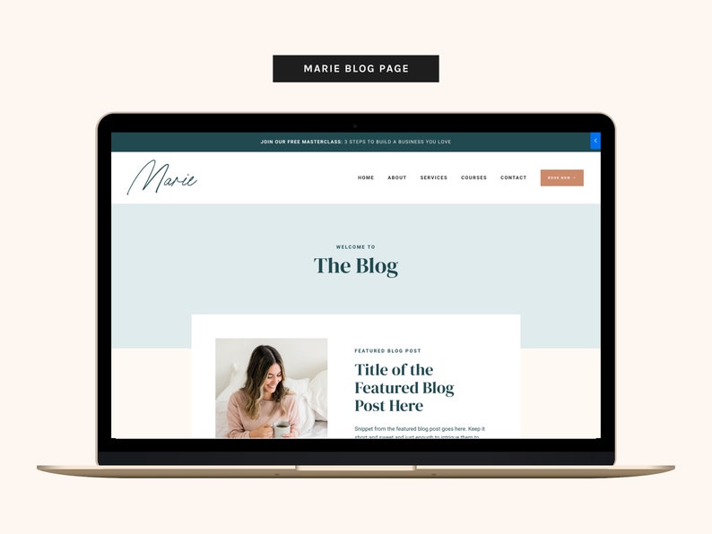 Kajabi Website Template for Coaches and Online Course Creators - Etsy