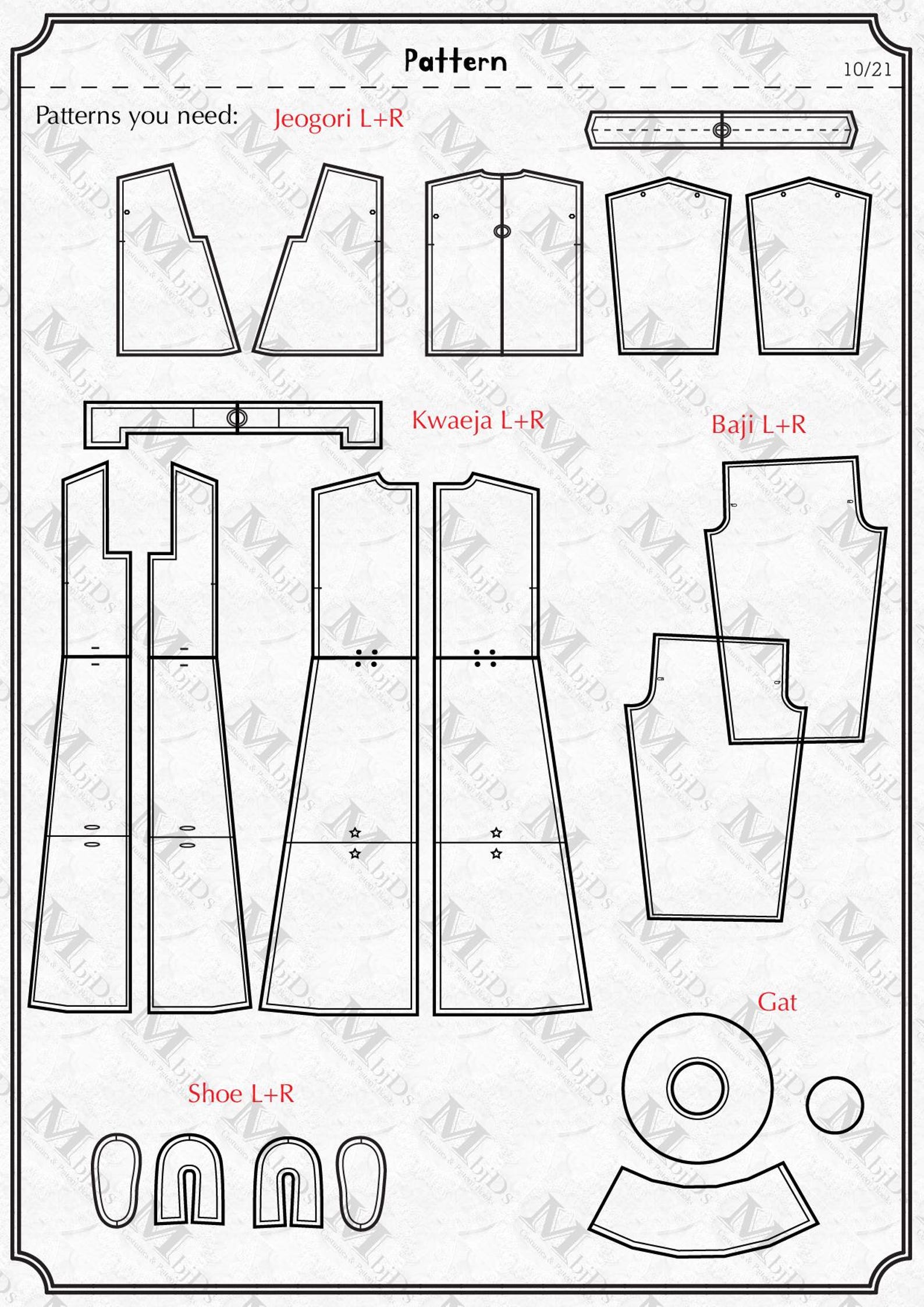 Bjds 70cm Boys Jinu Demon Look Costume PDF Pattern - Etsy