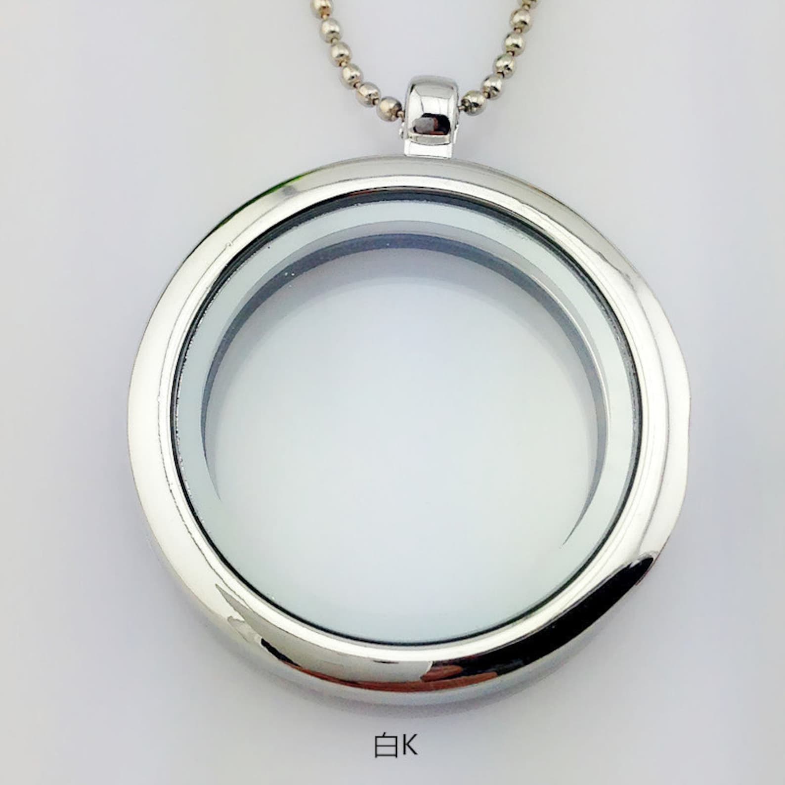 Round Floating Locket,living Locket,glass Locket Pendant,floating Glass ...
