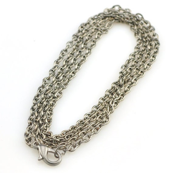 Cross Link Chain 24 inches 2mmx3mmwith Connectors | Etsy