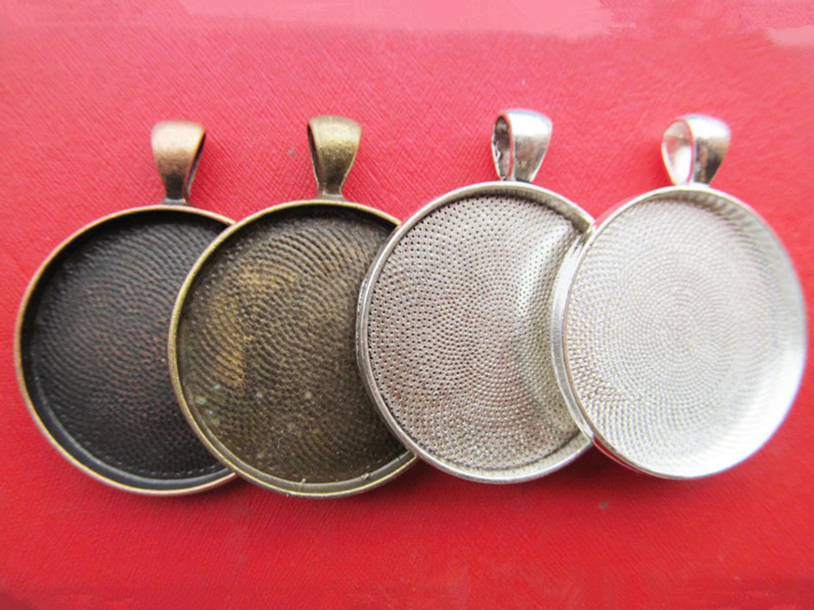 38mm Round Pendant Bezel Setting, 38mm Cabochon Tray - Great to Match ...