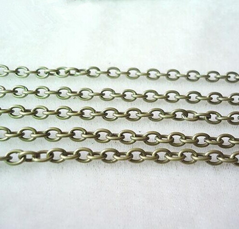 Cross Link Chain 24 Inches 2mmx3mmwith Connectors - Etsy