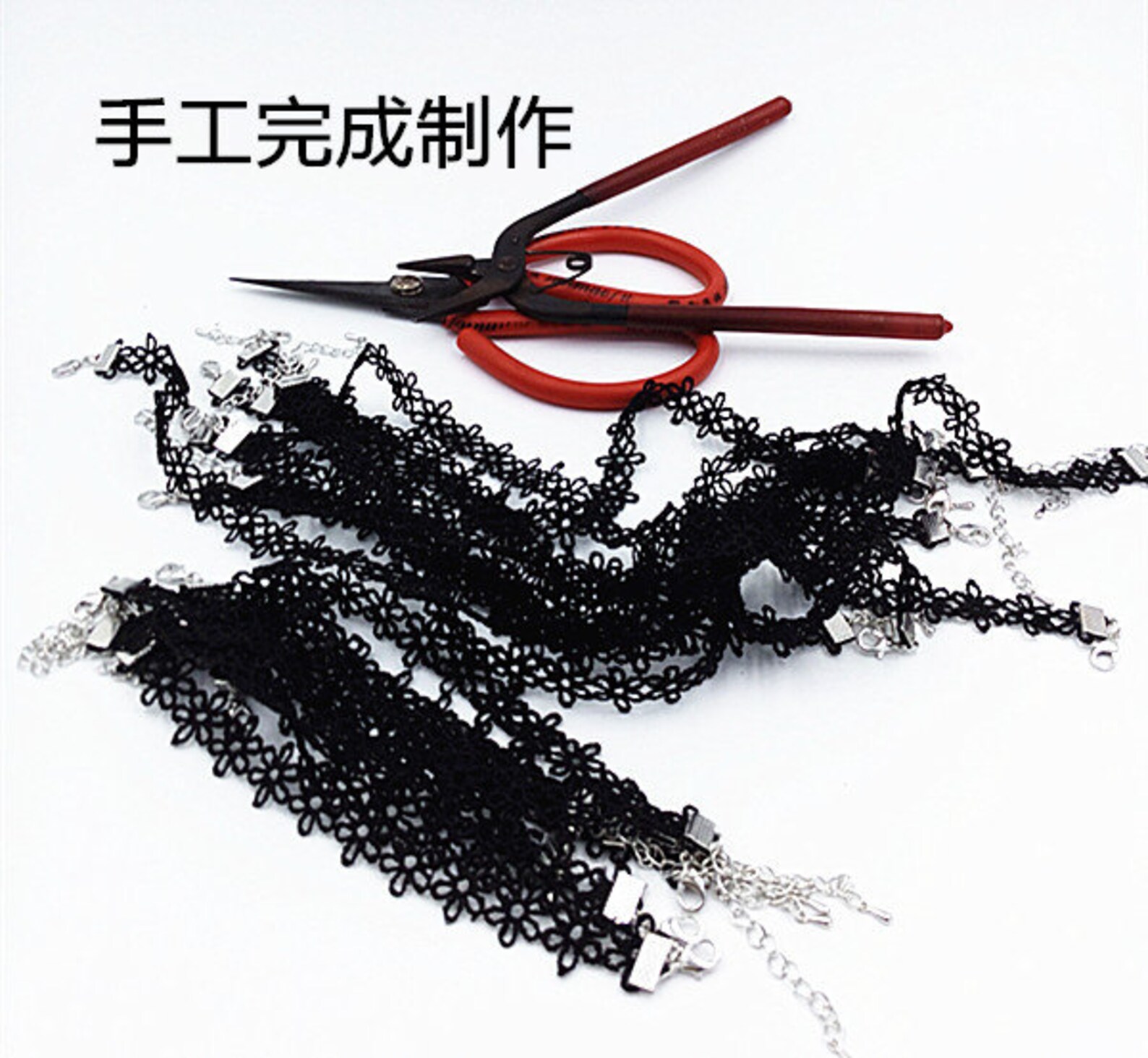 Black Tattoo Elastic Stretch Bracelet Anklet Elastic Daisy - Etsy