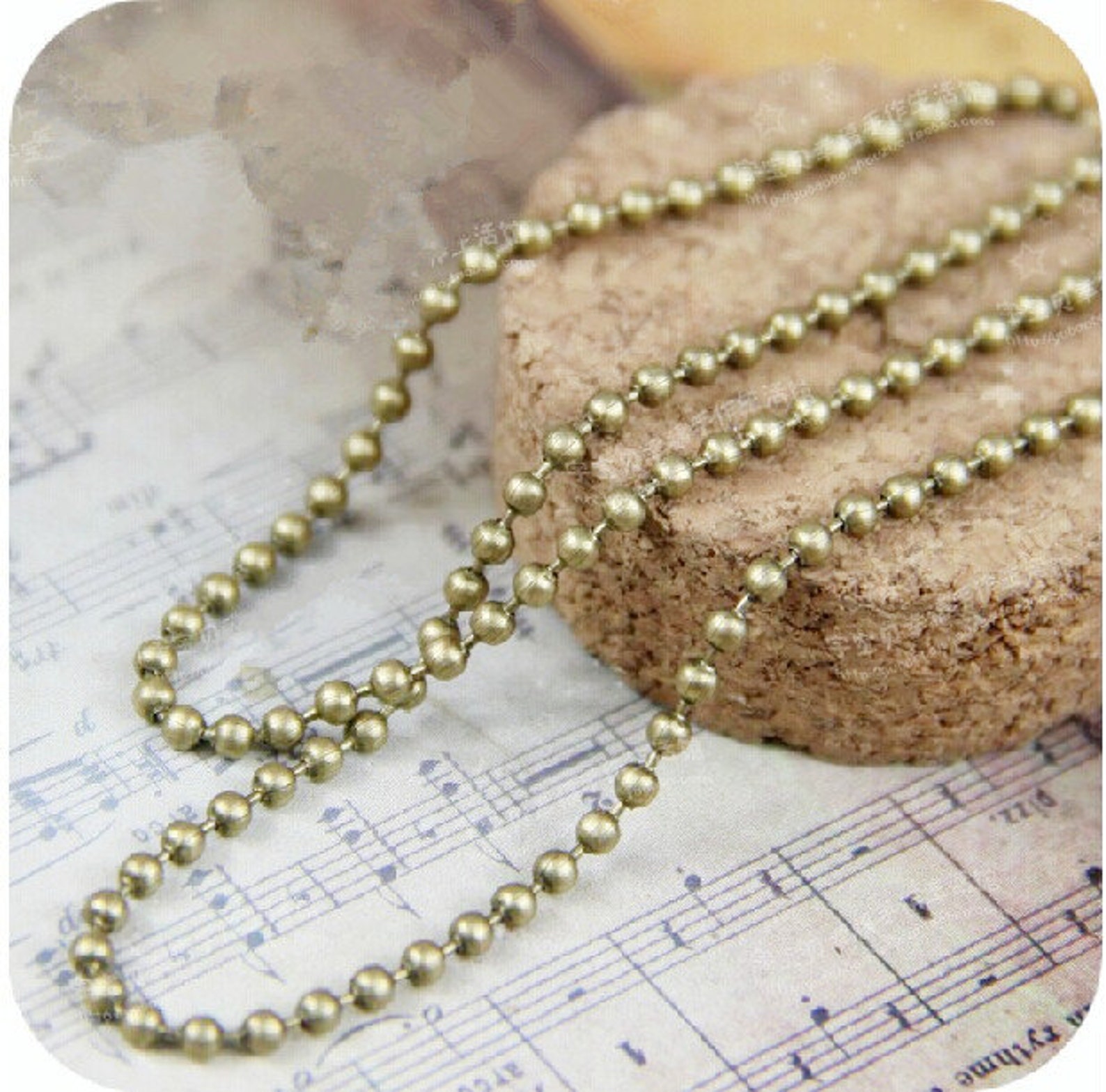 Ball Chain Necklaces 25.20 inch 2.40mmwith Connectors | Etsy