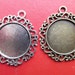 25mm Round Pendant Bezel Setting S Hollow Border25mm - Etsy