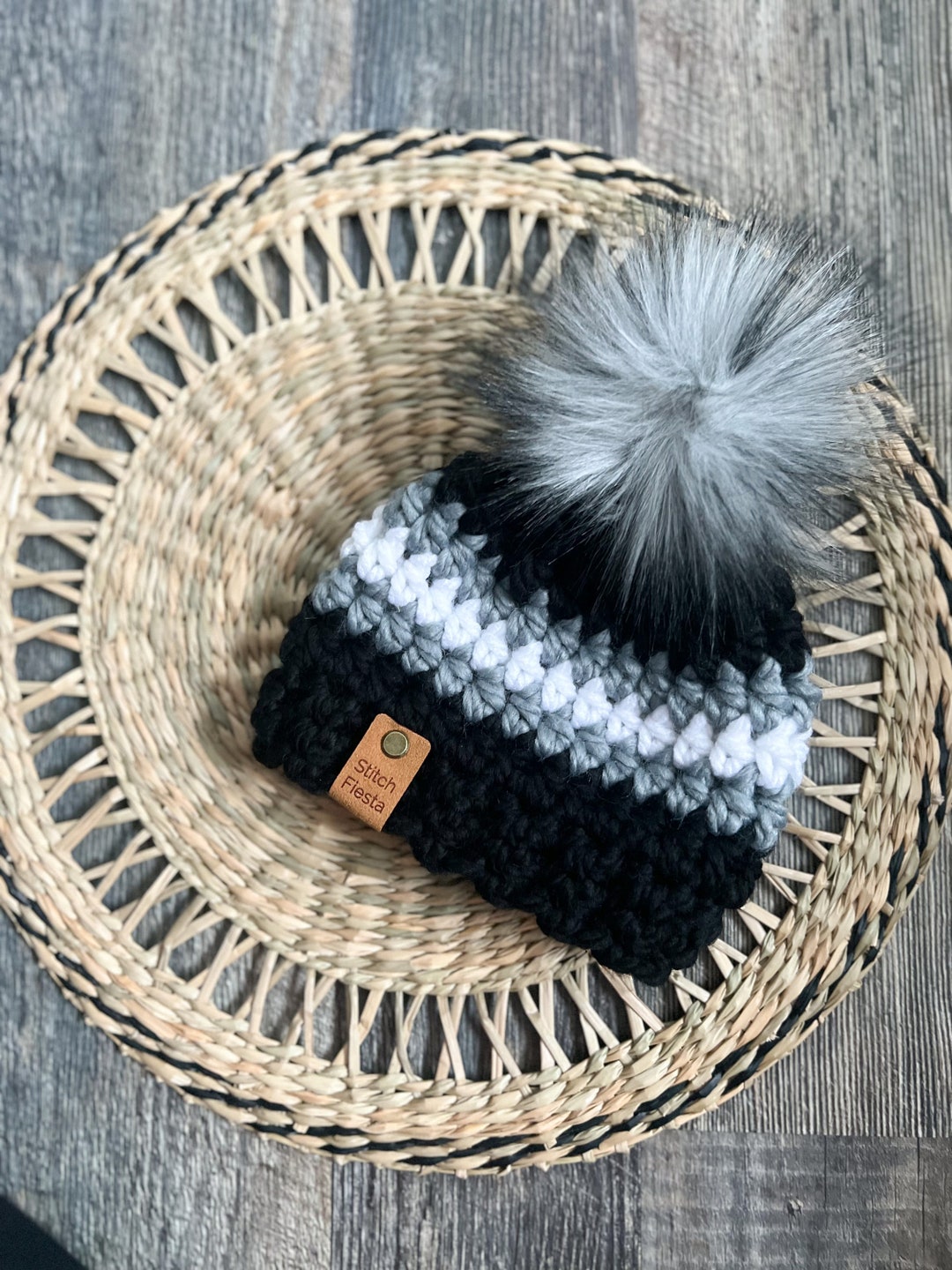 Las Vegas Raiders Newborn, Toddler, Child, Adult Crochet Hat / Beanie ...