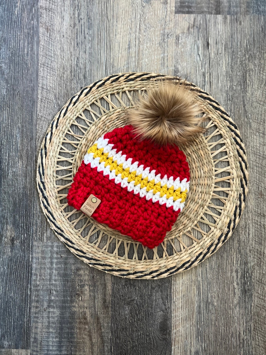 Kansas City Chiefs Newborn, Toddler, Child, Adult Crochet Hat / Beanie ...
