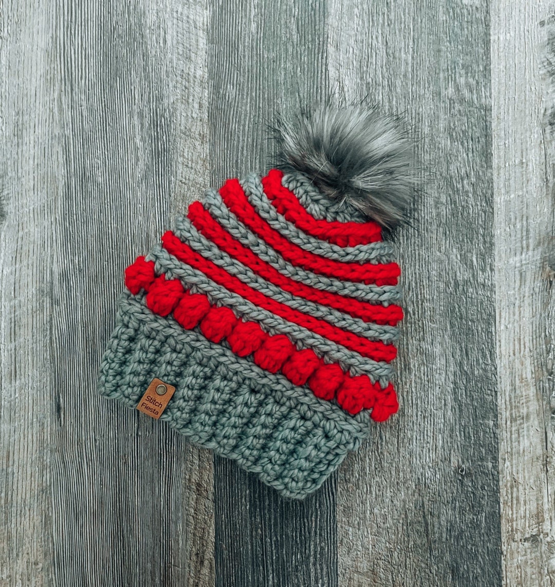 Ohio State Buckeyes Crochet Hat - Etsy