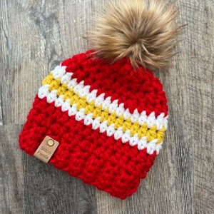 Kansas City Chiefs Newborn, Toddler, Child, Adult Crochet Hat / Beanie ...