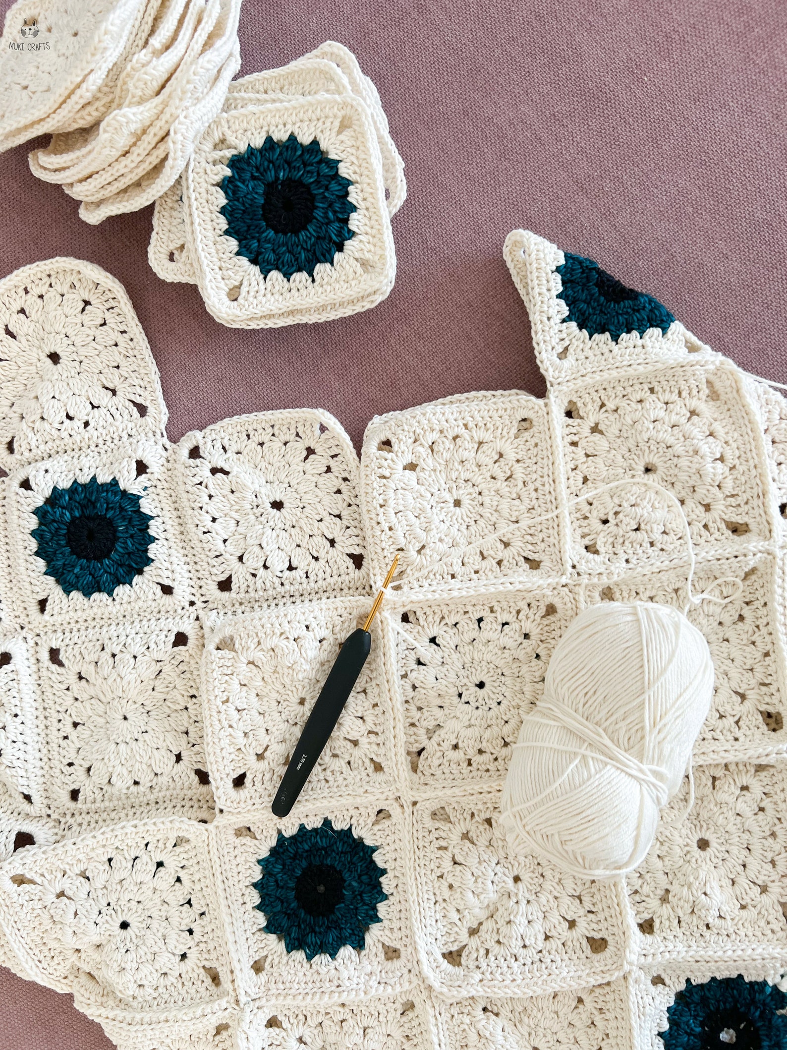 Granny Square Sweater CROCHET PATTERN for Women (size S to XXL ...