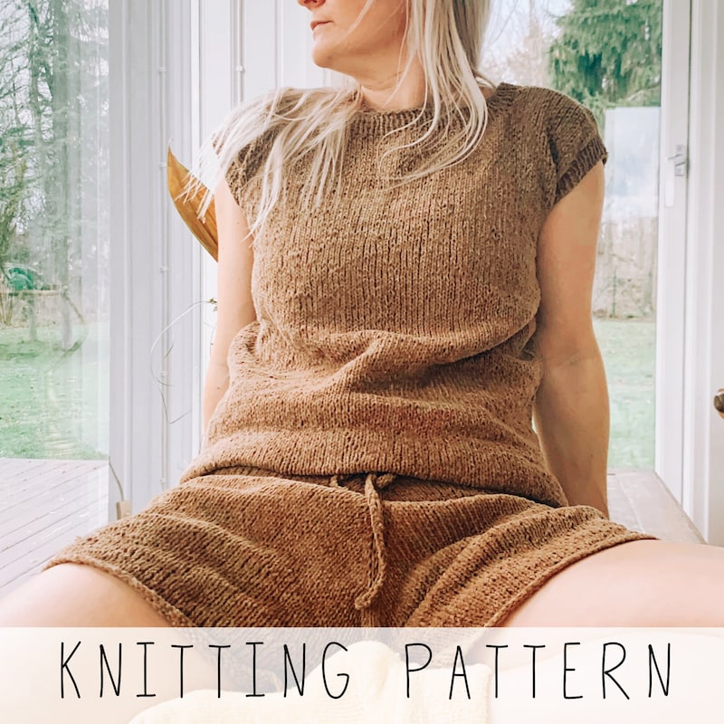 Knitted Shorts Set - Etsy