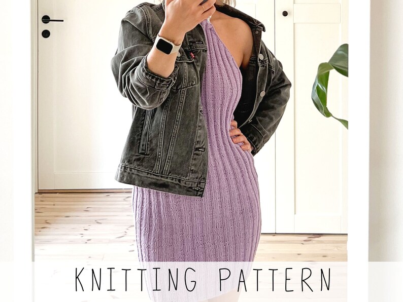 Summer Ribbed Dress KNITTING PATTERN Short Knit Dress Pattern - Etsy