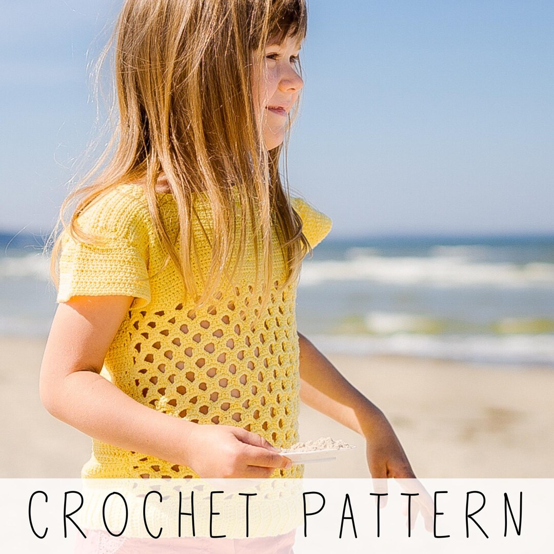 Girls Top CROCHET PATTERN, Summer Tank Crochet Pattern, Toddler Tank ...