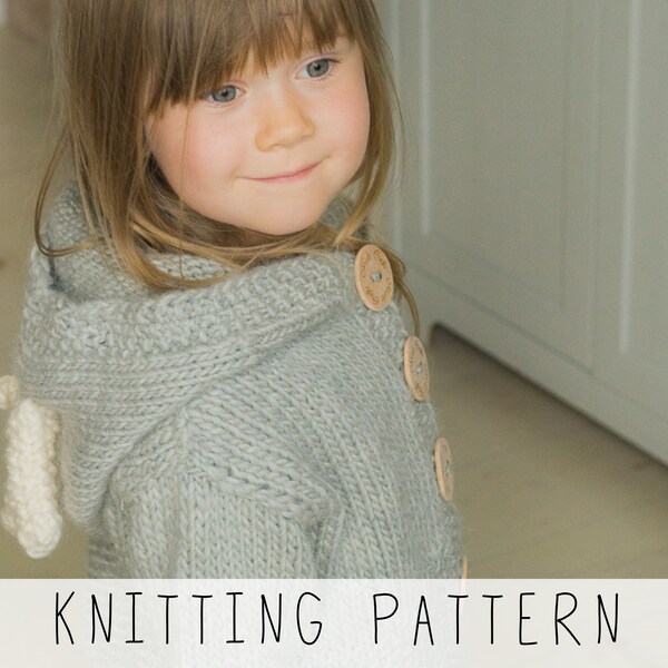 Toddler's Hooded Cardigan Pattern - Etsy