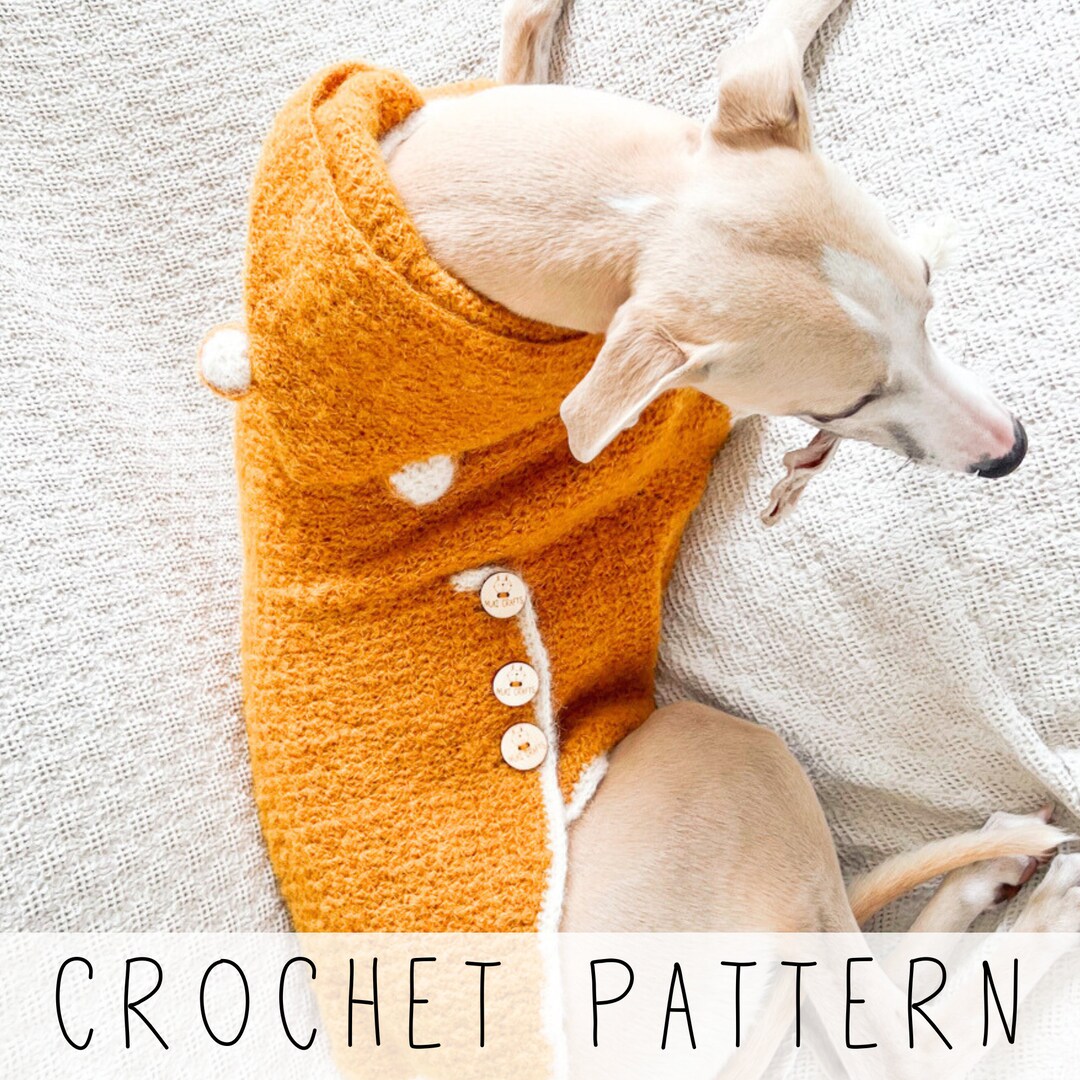 Hooded Dog Sweater CROCHET PATTERN Dog Jumper Crochet Pattern With Hood ...