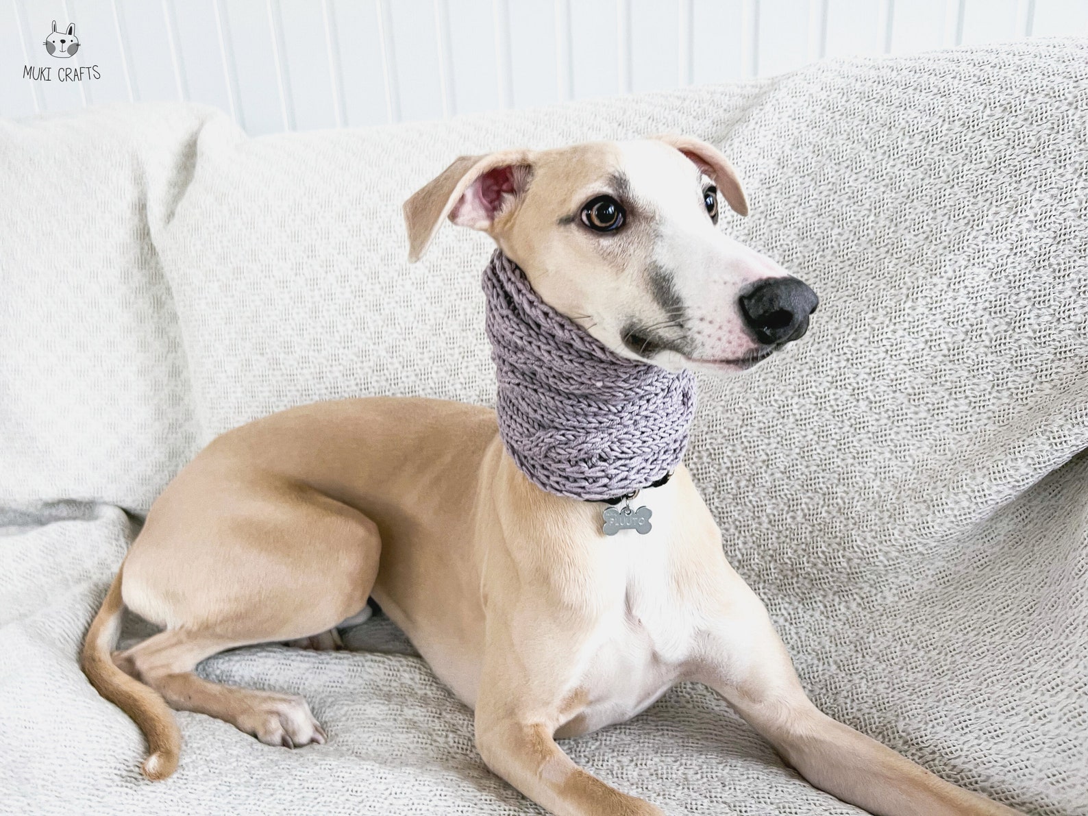 Dog Snood KNITTING PATTERN, Aran Weight Cable Dog Cowl Knit Pattern for ...