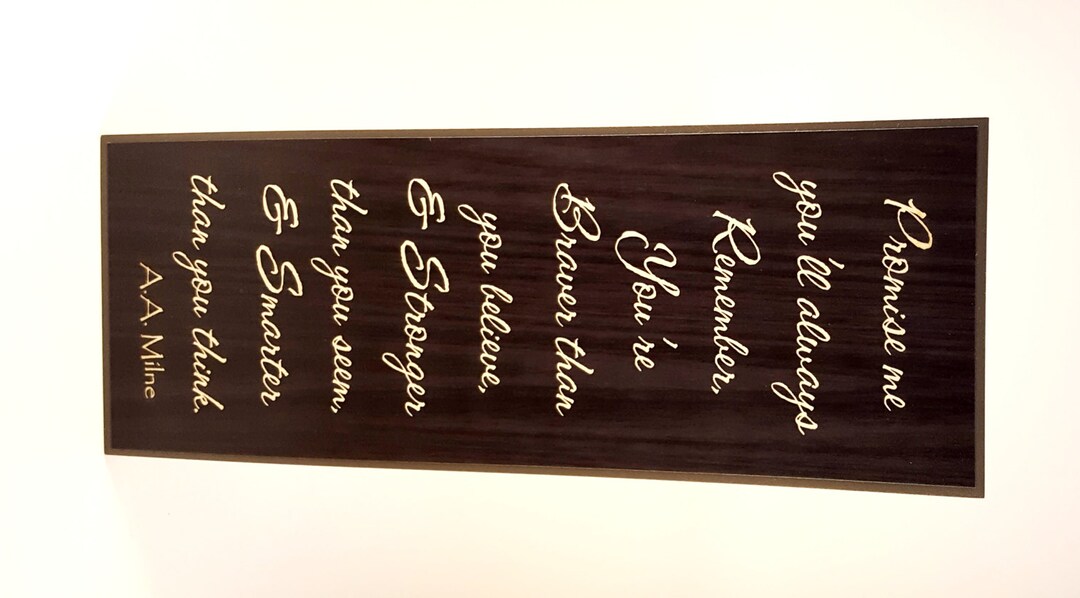 Promise Me Plaque 12x4" - Etsy