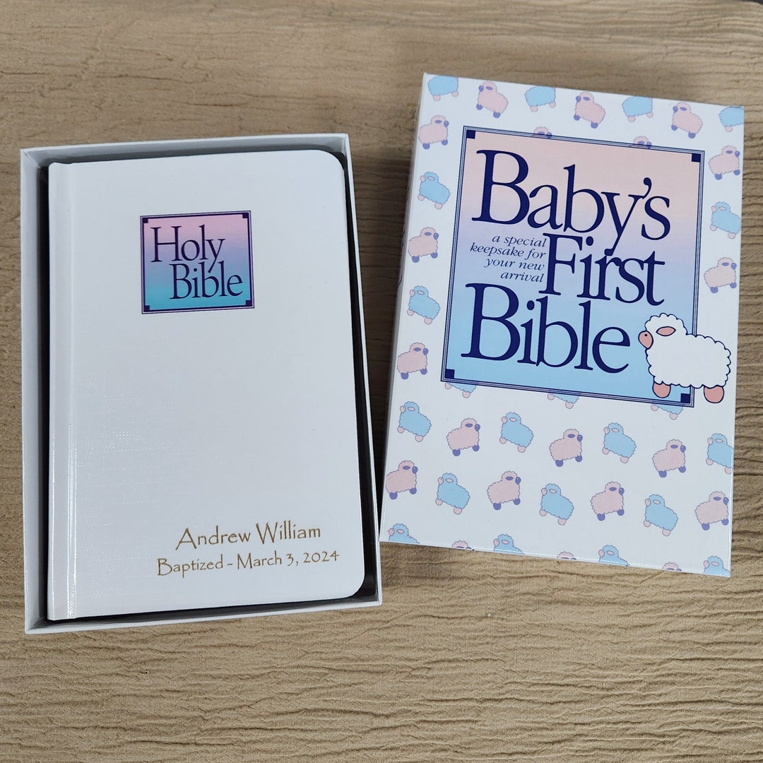 Baby's First Bible With Personalization KJV - Etsy