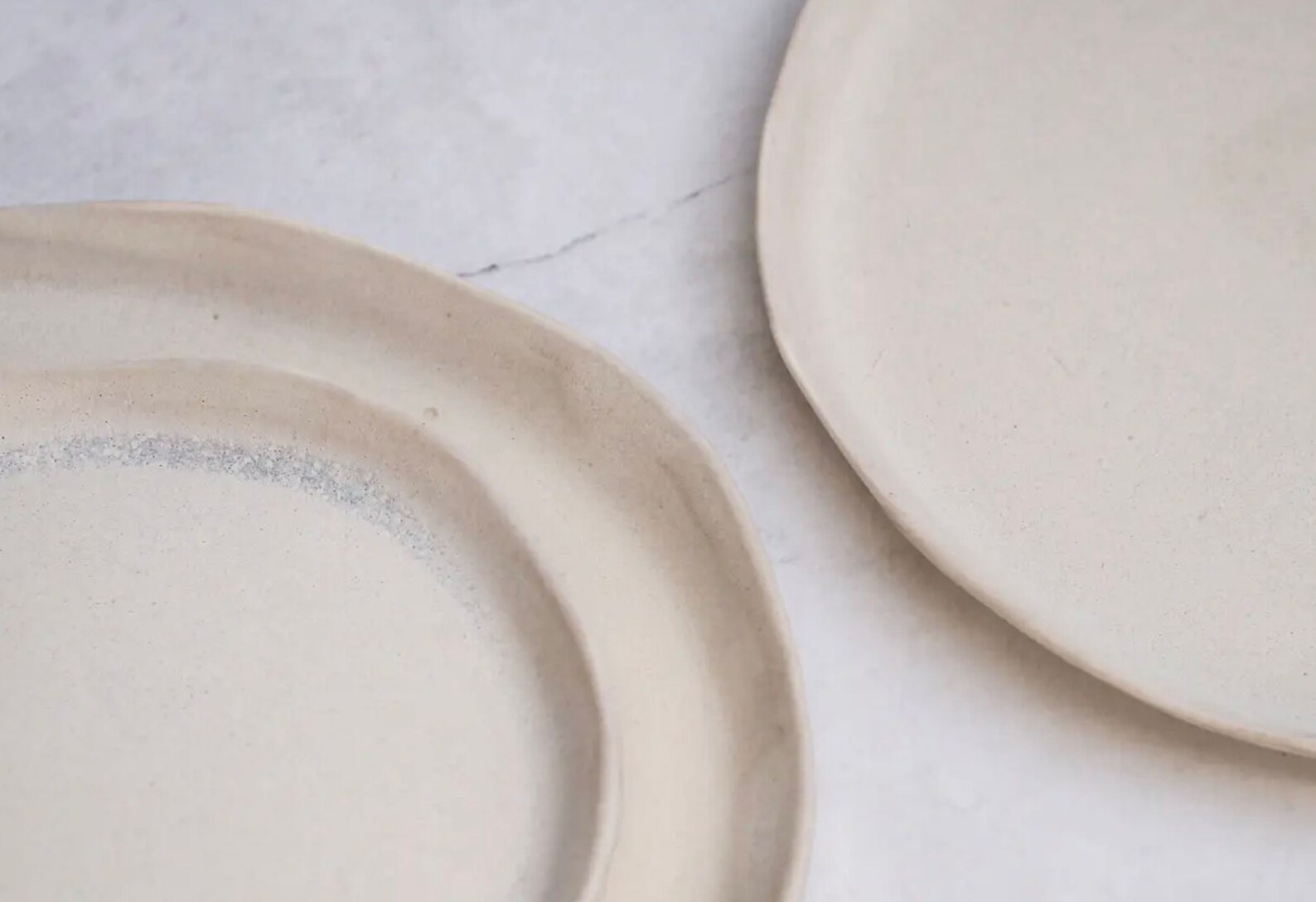 Beige Matte Porcelain Dinner Set Sahara Handmade - Etsy