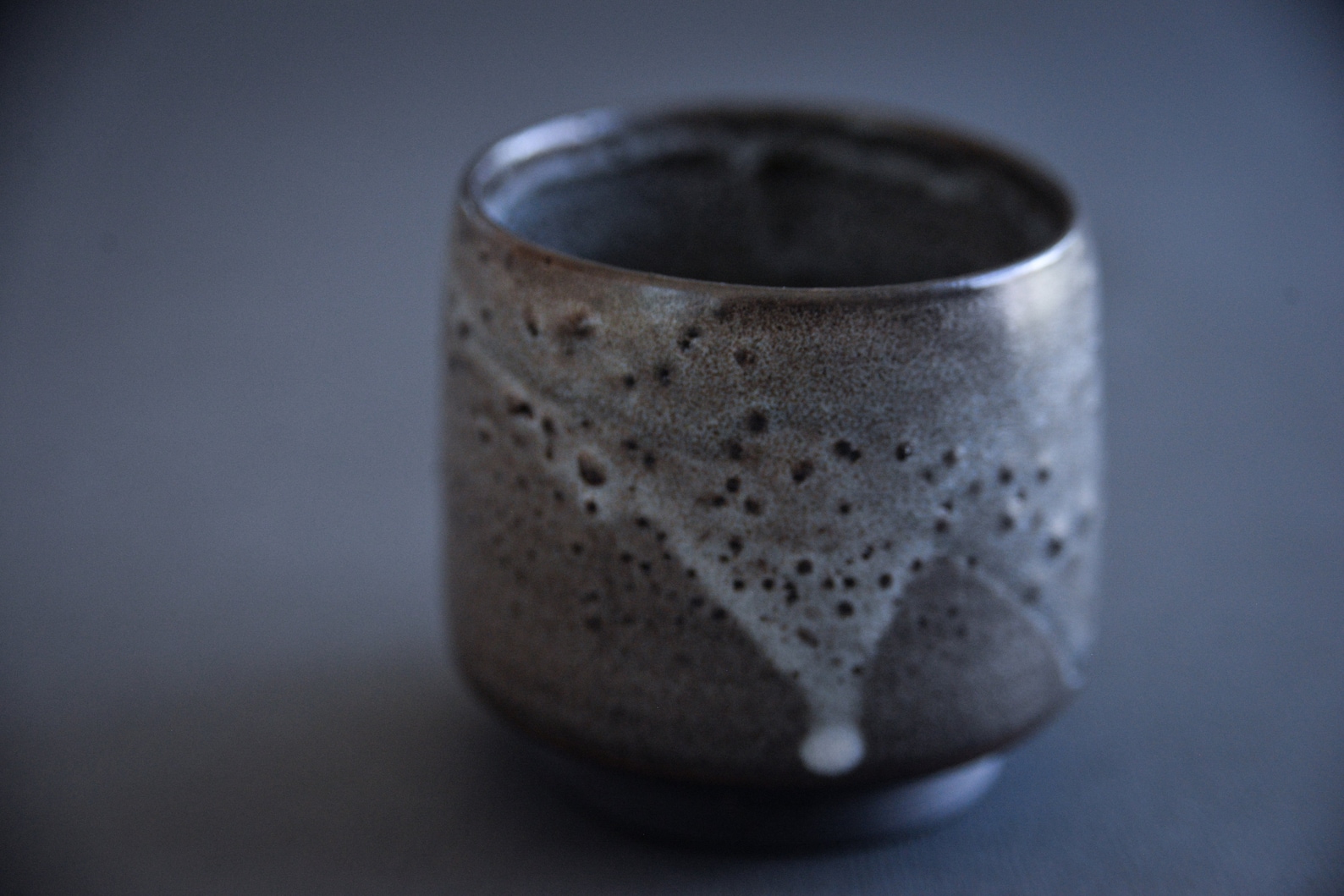 SET OF 4 grey tea or coffee espresso cup grey matte edge | Etsy