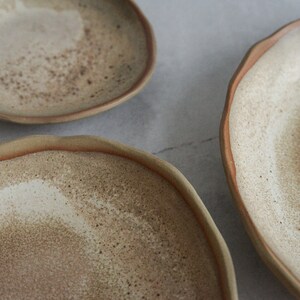SET OF 3 PLATES Cream Beige Dinner / Serving Platter / Cake - Etsy