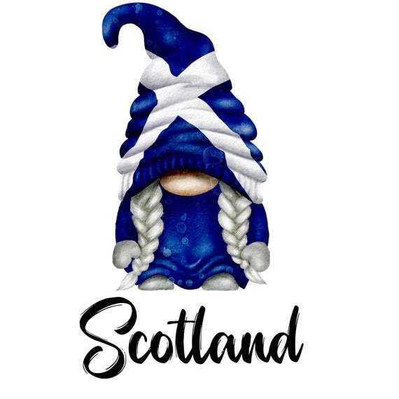 Scottish Girl Gnome/gonk/tomte Scotland Car Bumper Sticker | Etsy