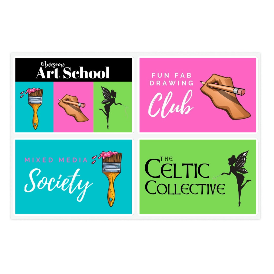 Official Awesome Art School & Art Club Sticker Sheets - Etsy