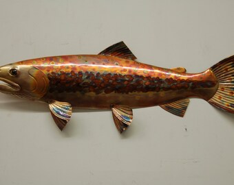 Hand Painted Trout - Etsy