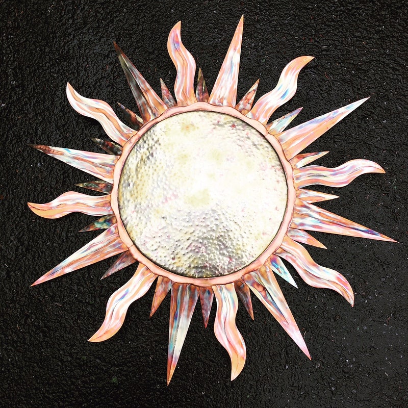 Copper Sun Wall Art - Etsy