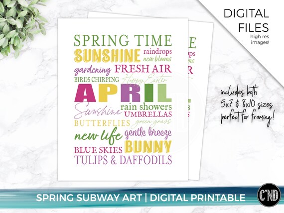 Subway Art Spring Free Spring Subway Art Printable Big Bear's Wife
