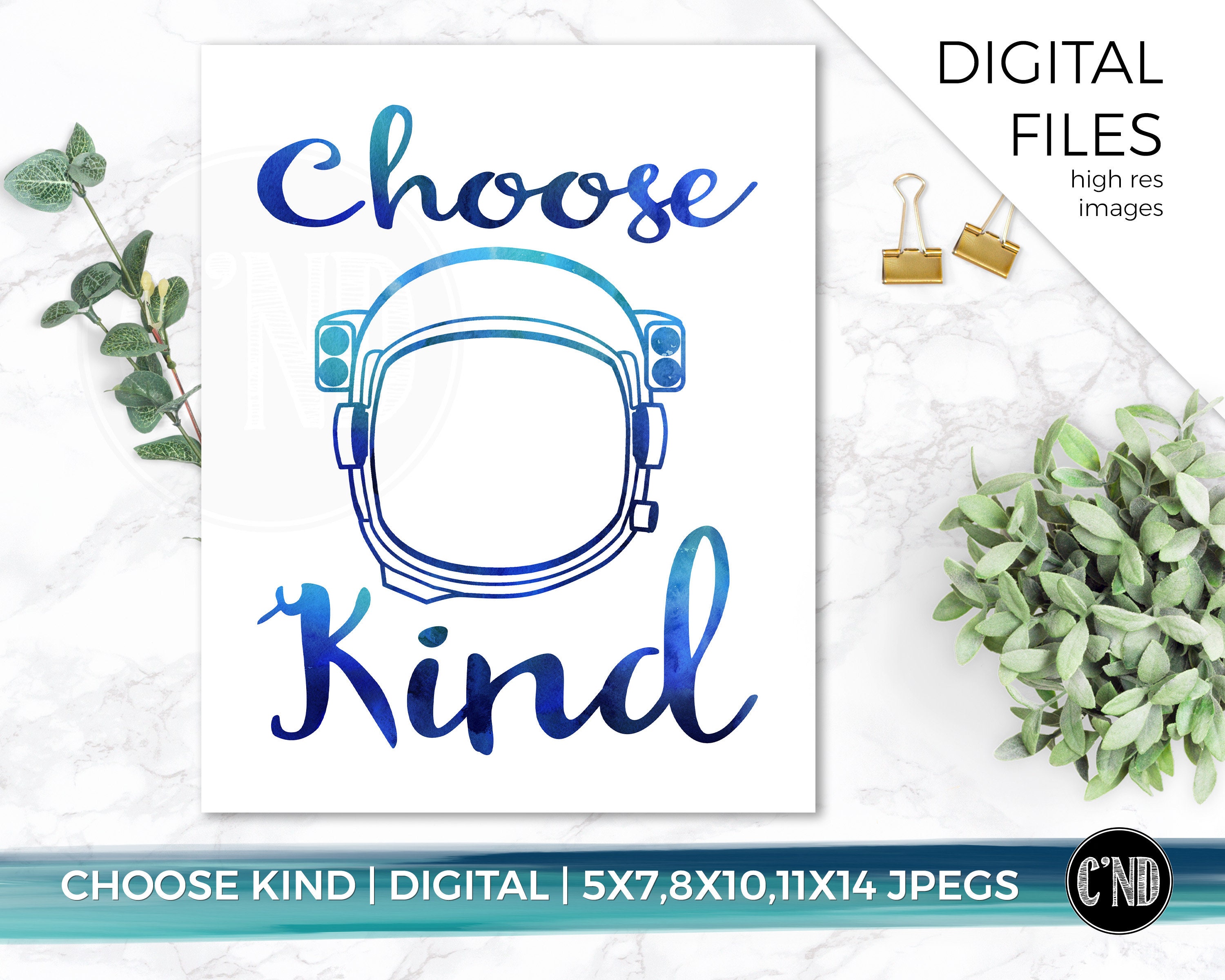 CHOOSE KIND | Wonder | Digital Printable | Wonder Quote | Classroom ...