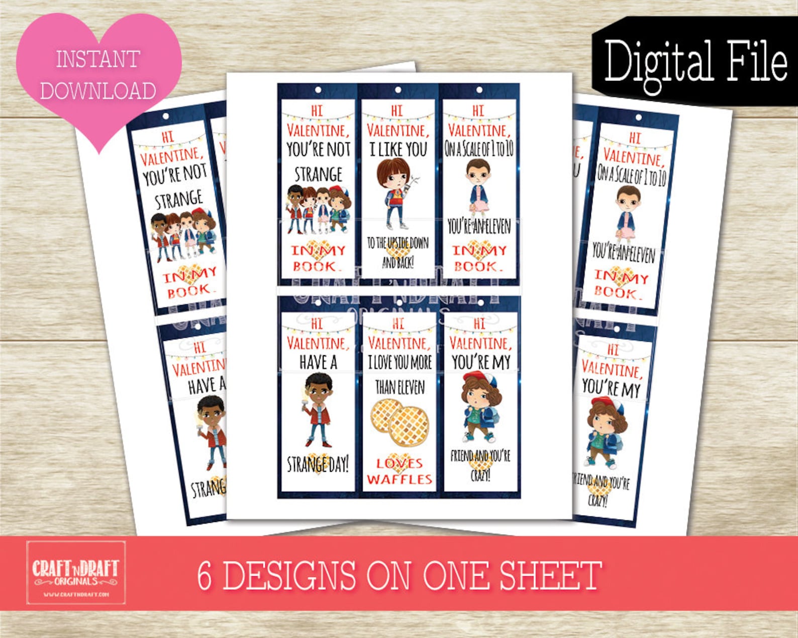 Stranger Things Valentines | Stranger Things Valentine Cards ...