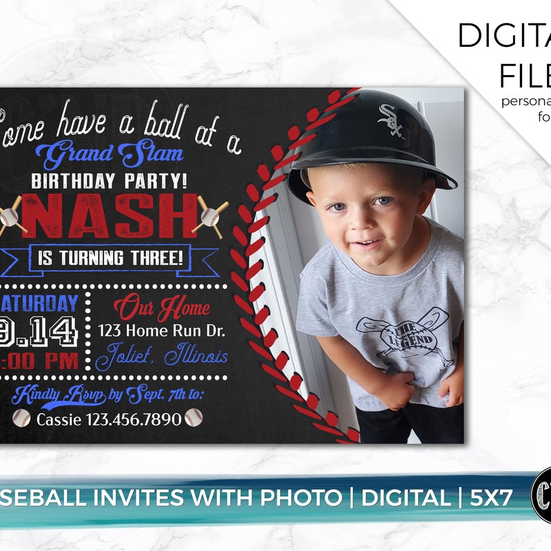 Baseball Invitation - Etsy