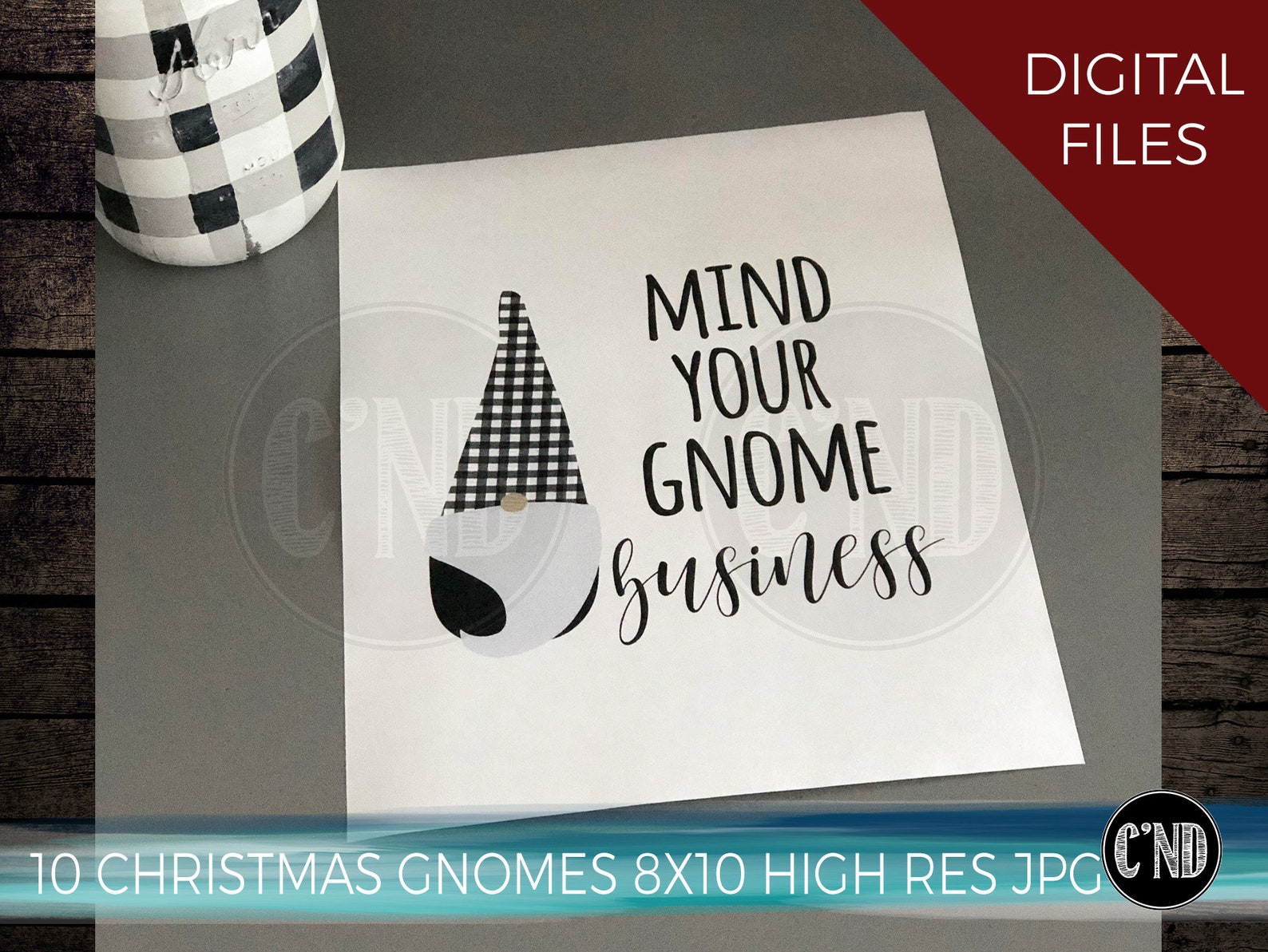 Gnome Printables Gnome for the Holidays Funny Gnome Sayings Gnome Wall ...