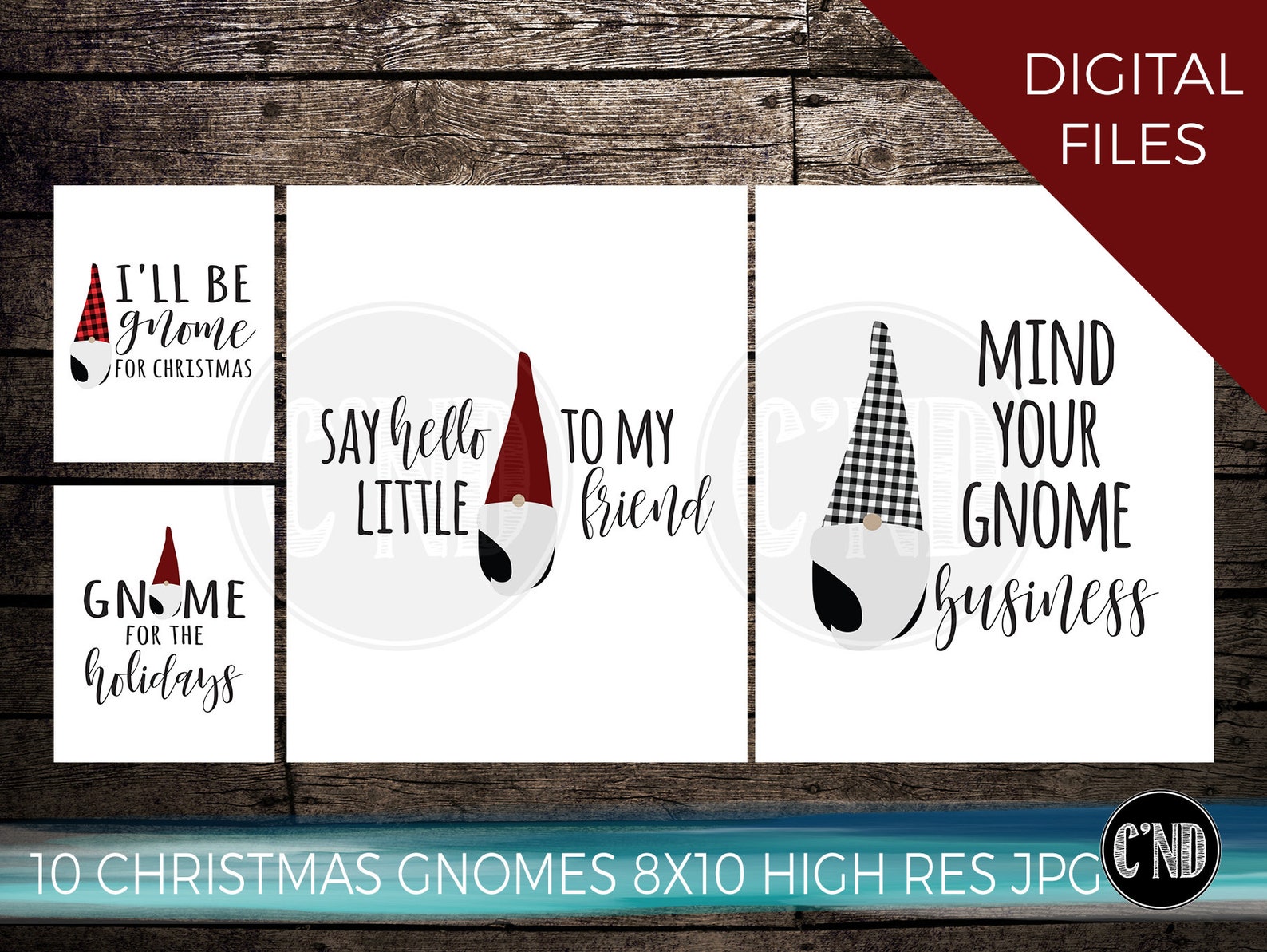 Gnome Printables Gnome for the Holidays Funny Gnome Sayings Gnome Wall ...