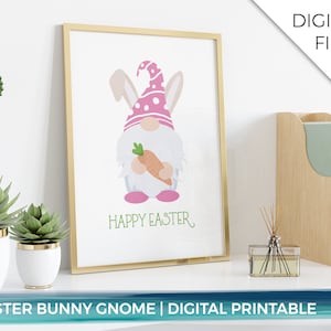 Easter Bunny Gnome | Easter Gnome Bunny Ears | Easter Gnome Printable ...