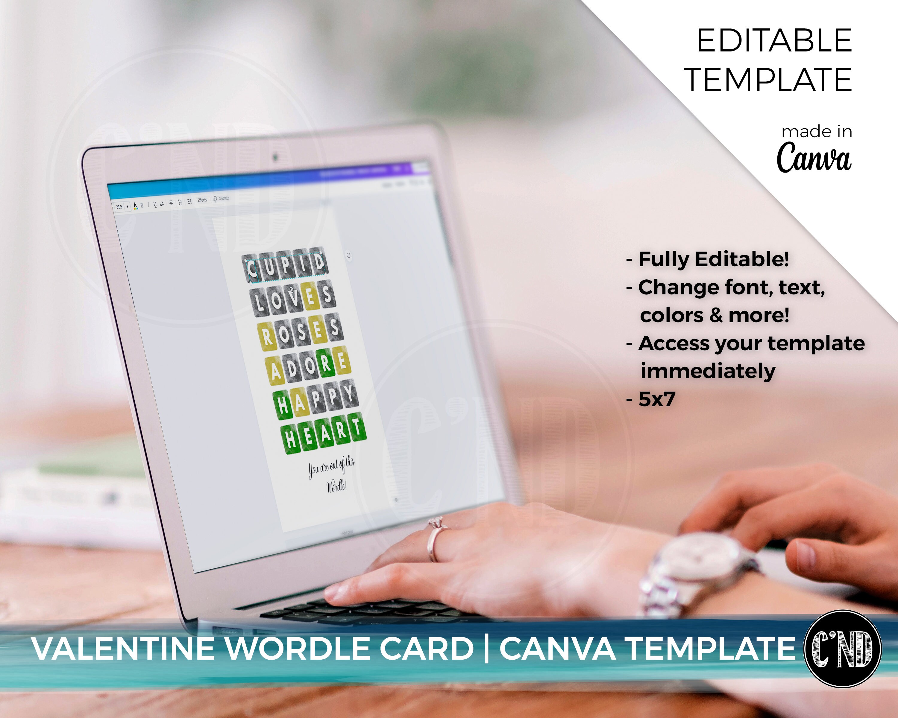 Wordle Valentines Card Template | Out of This Wordle | Card for Him ...