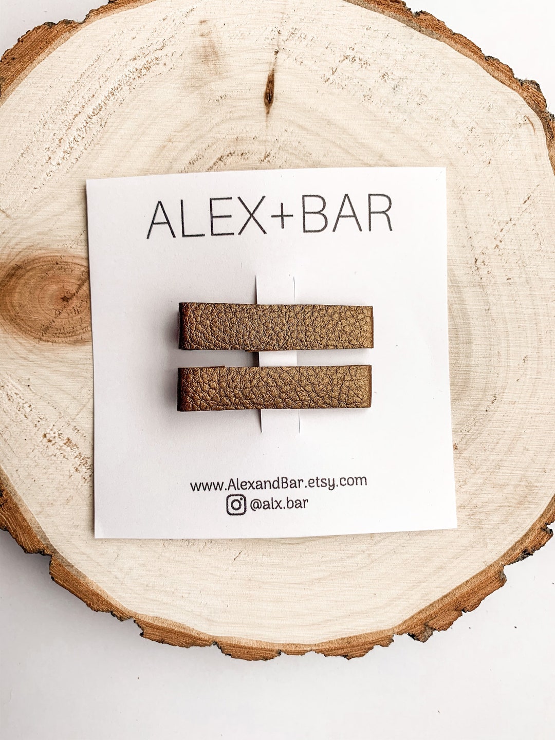 The Adley Clips Faux Leather Hair Clips Girls Hair Clips - Etsy Canada