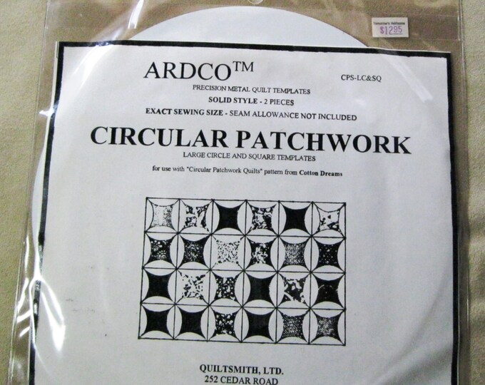 Ardco Metal Circular Patchwork Quilting Template Pattern Large Circle ...