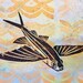 MALOLO 18x12 Flying Fish Linoleum Block/mono Hawaiian - Etsy
