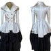 White Satin Formal Coat, White Evening Coat, White Dress Coat, Tail ...